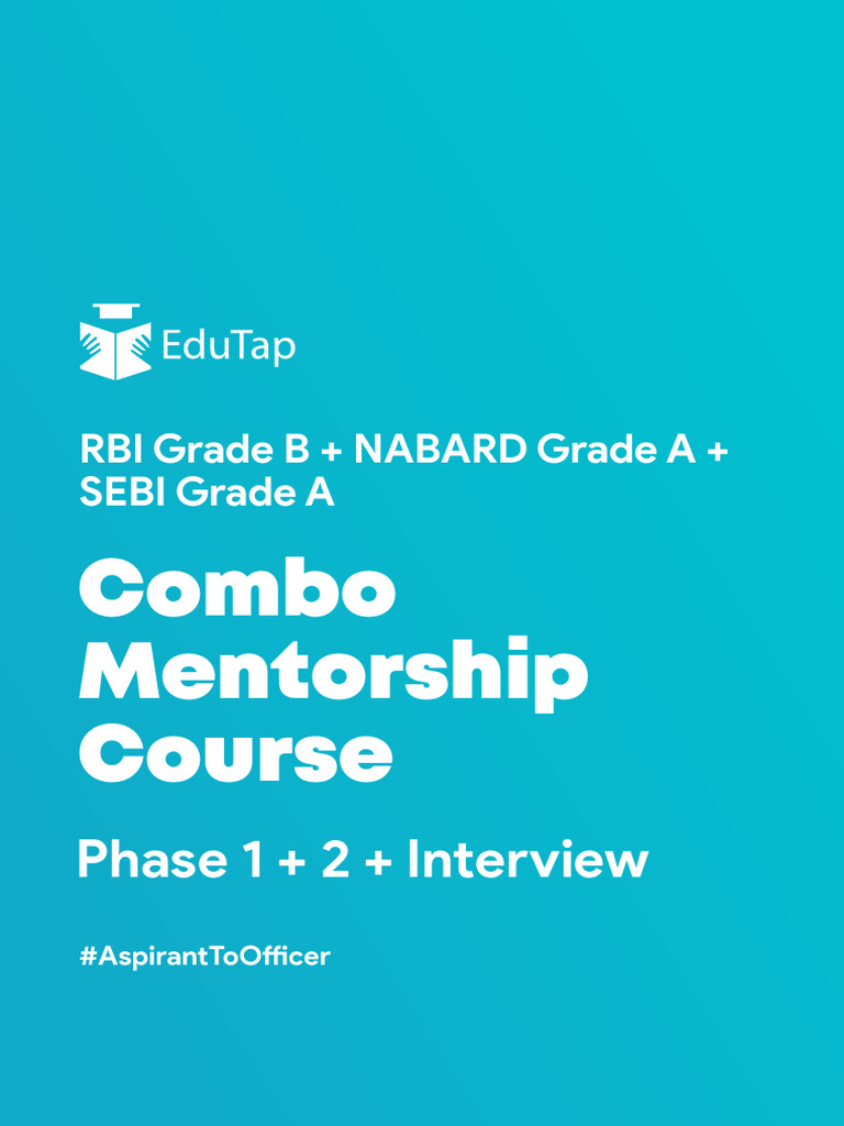 RBI, NABARD, SEBI Exam Mentorship | PDF | Multiple Choice | Mentorship