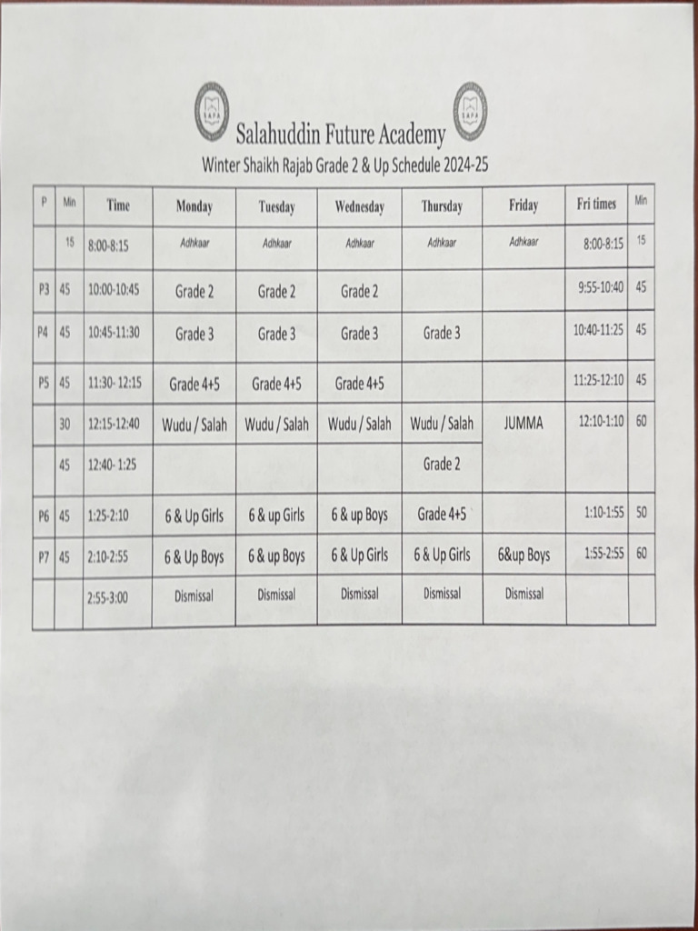 Salahuddin Future Academy | PDF