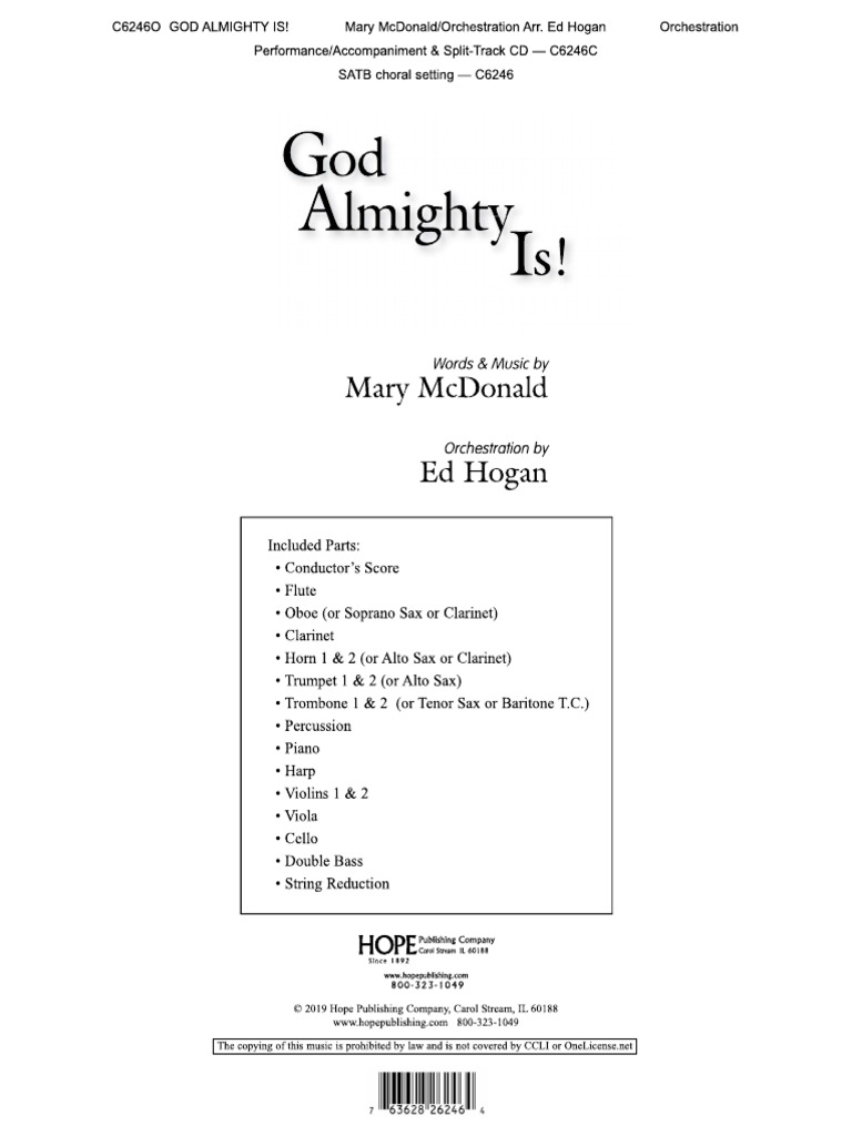 God Almighty is! | PDF