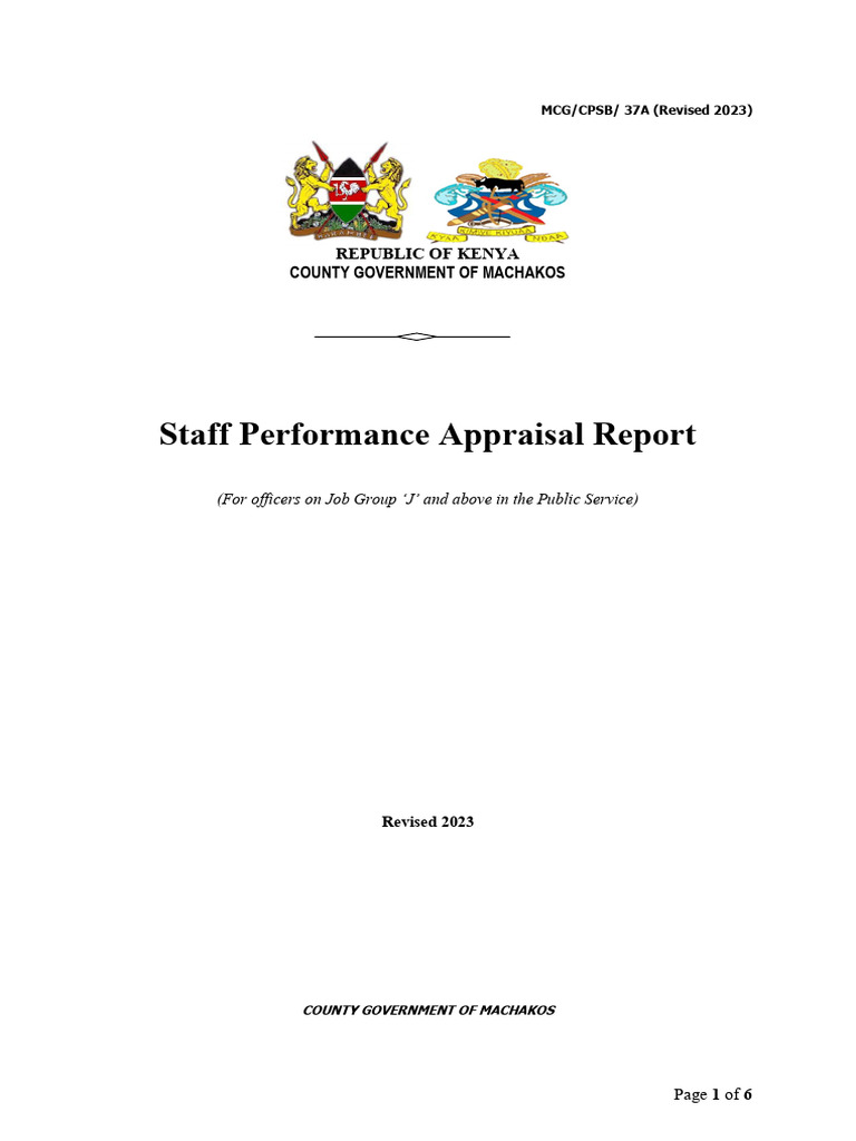 J PSC 37a Appraisal Form-2023-2024 | PDF | Performance Appraisal | Business