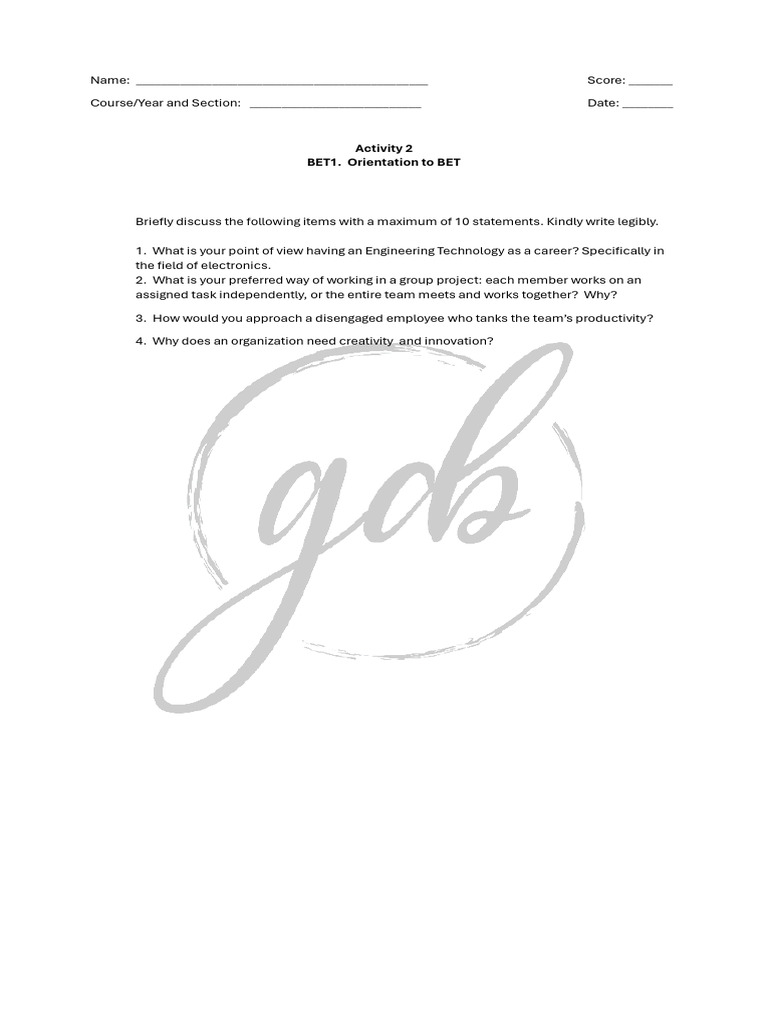 Activity2 BET1 v2 | PDF