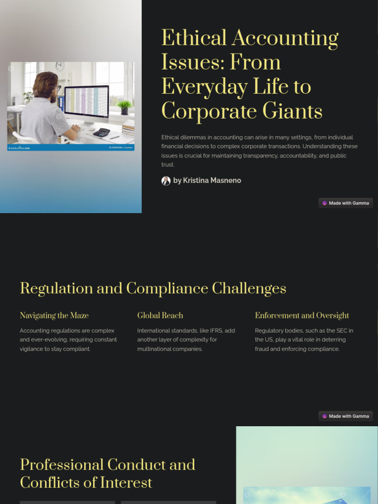Ethical Accounting: Challenges & Solutions | PDF | Audit | Accounting