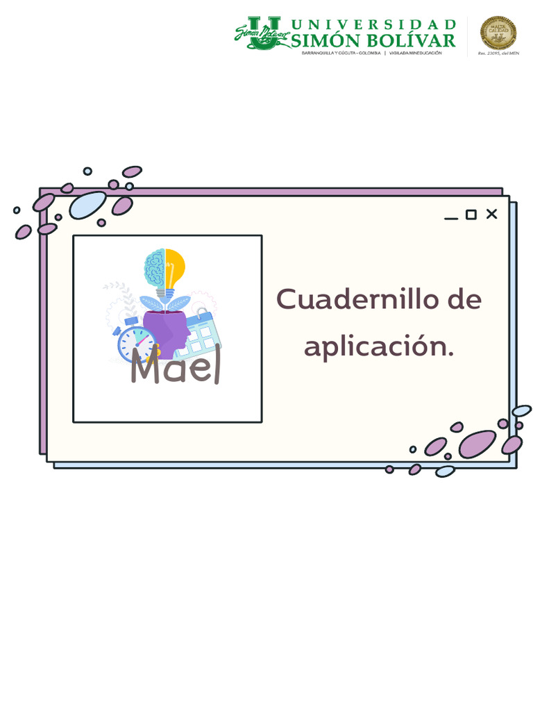 Cuadernillo de aplicación-MAEL. | PDF | Estrés (biología) | Ansiedad