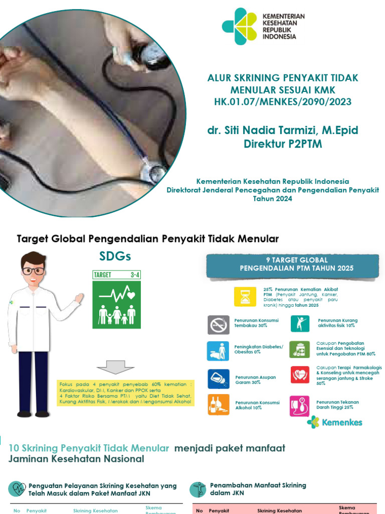 p2ptm Kemenkes - Alur Skrining PTM Bpjs - Direktur - PDF | PDF
