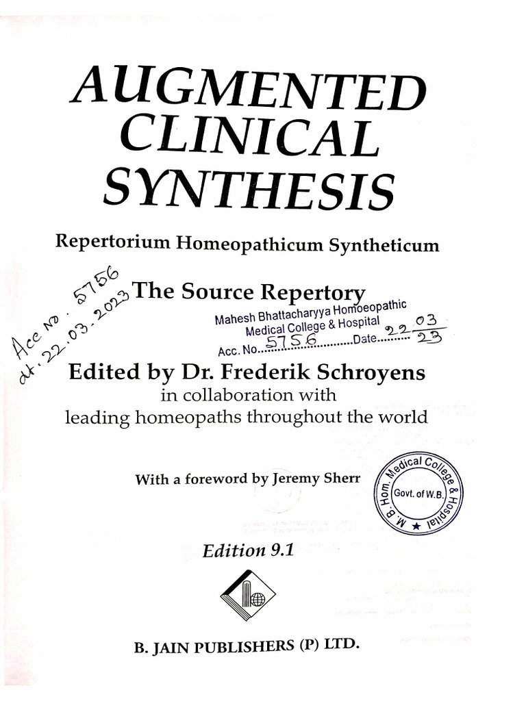 Synthesis9. 1 | PDF