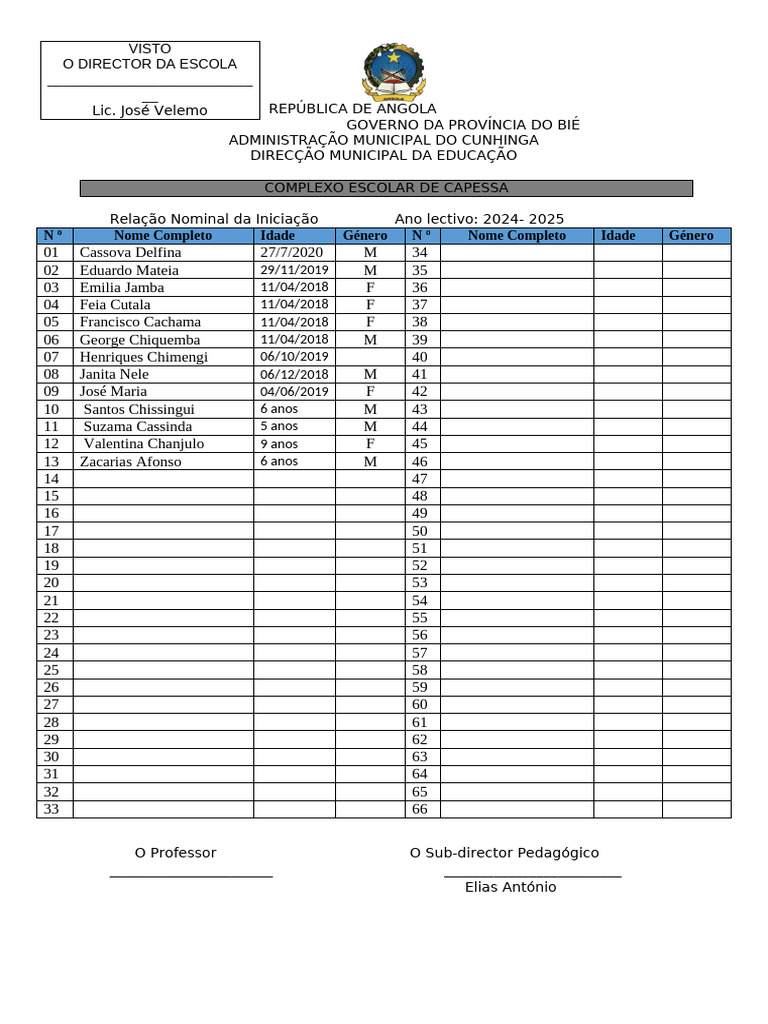 LISTAS 2024-2025 | PDF | Ciências naturais