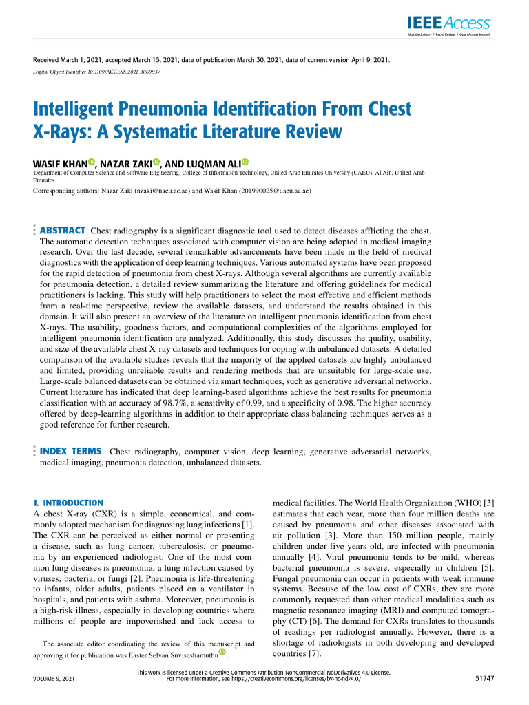 Intelligent_Pneumonia_Identification_From_Chest_X-Rays_A_Systematic_Literature_Review | PDF ...