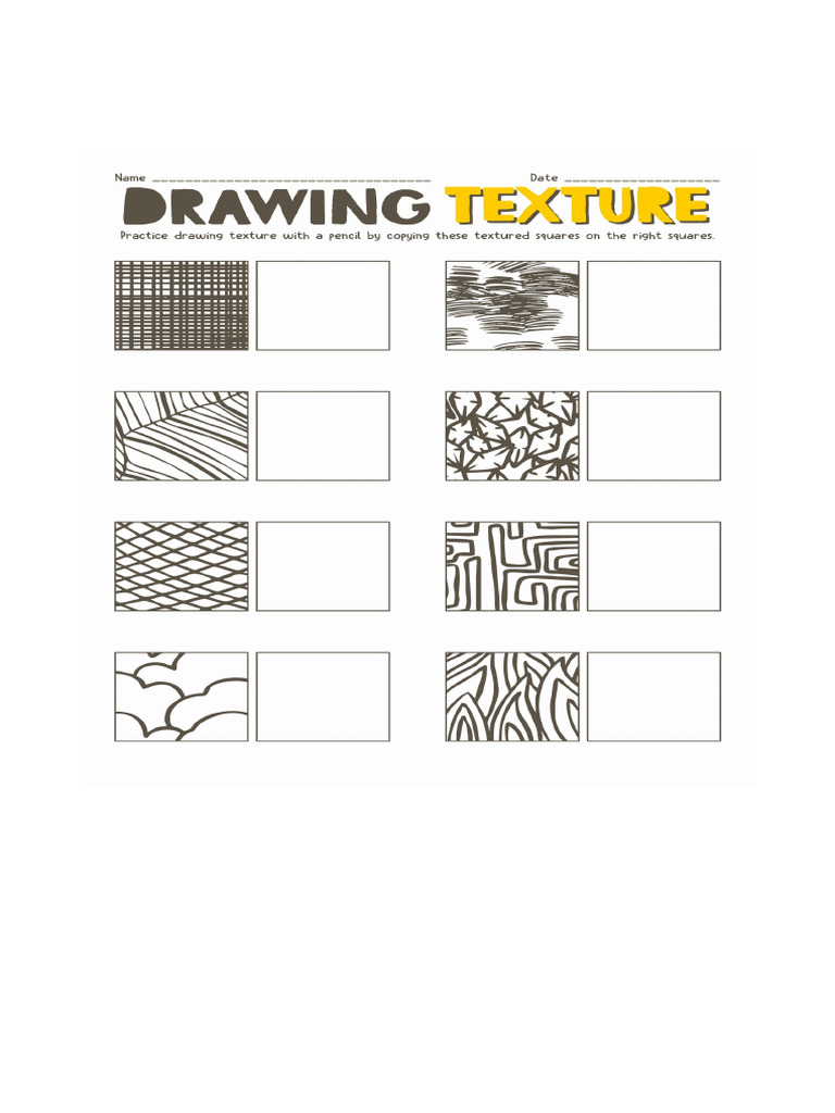 Drawing Texture Worksheet - 14823.jpg | PDF