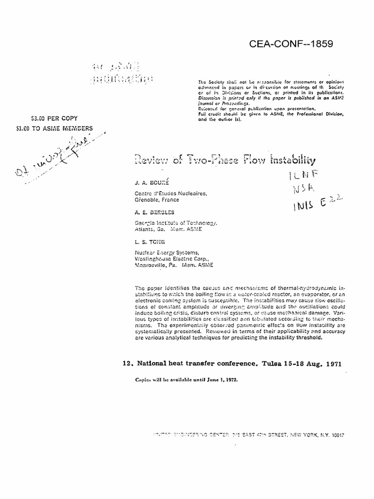 Review of two-phase flow instability | PDF | Boiling | Waves