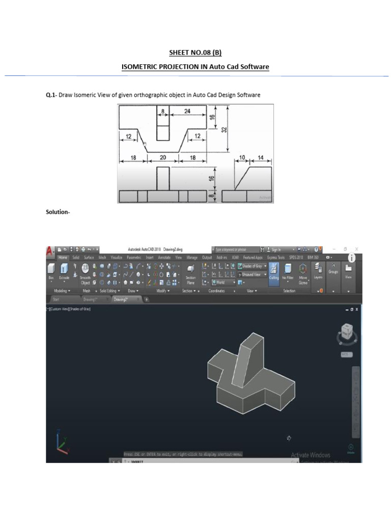 Iso Auto Cad Sheet | PDF