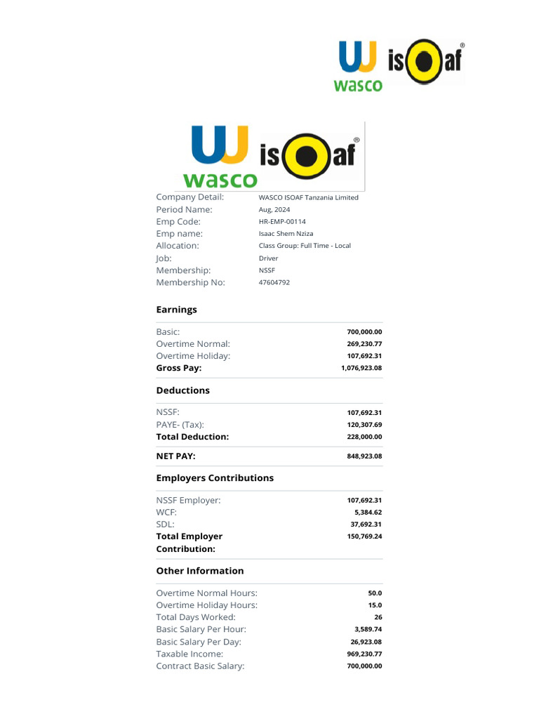 SalSlip HR EMP 00114 00015 | PDF