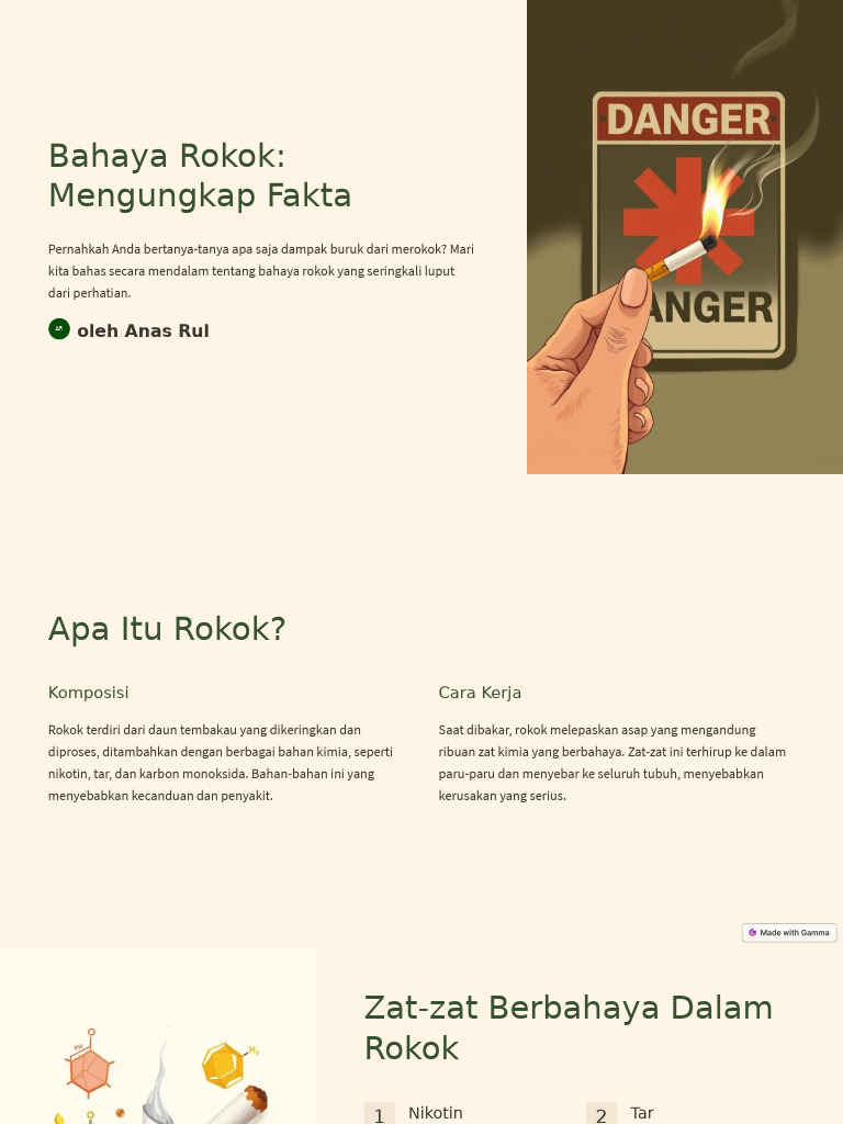 Bahaya Rokok Mengungkap Fakta | PDF