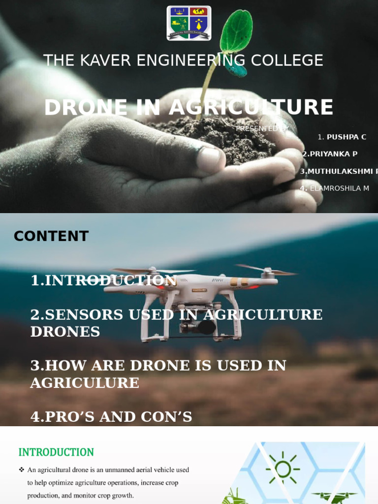 Drone in Agriculture | PDF