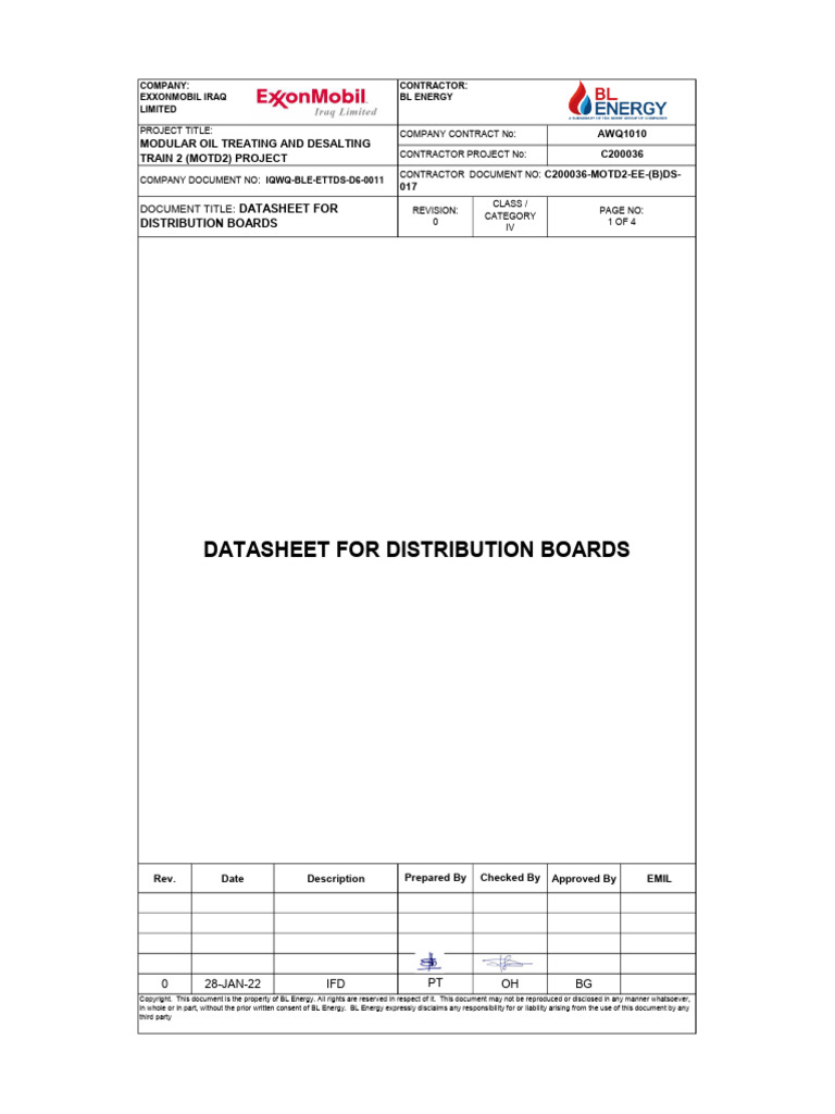 IQWQ-BLE-ETTDS-D6-0011 - 0-Datasheet DBs | PDF | Equipment | Electrical Engineering