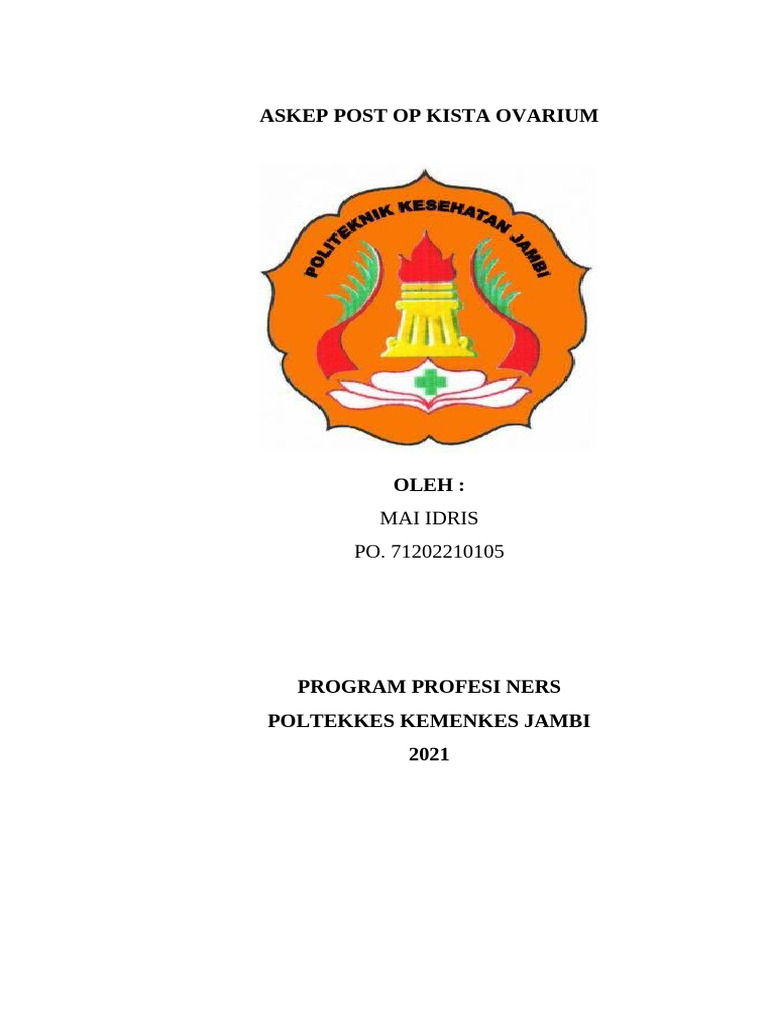 Asuhan Keperawatan Pasca Operasi Kista Ovarium | PDF