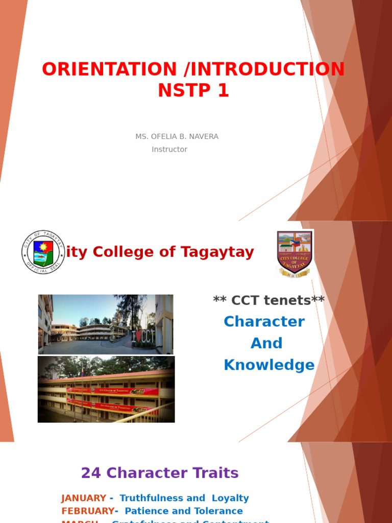 Orientation-to-NSTP-1 | PDF | Reserve Officers' Training Corps | Philippines