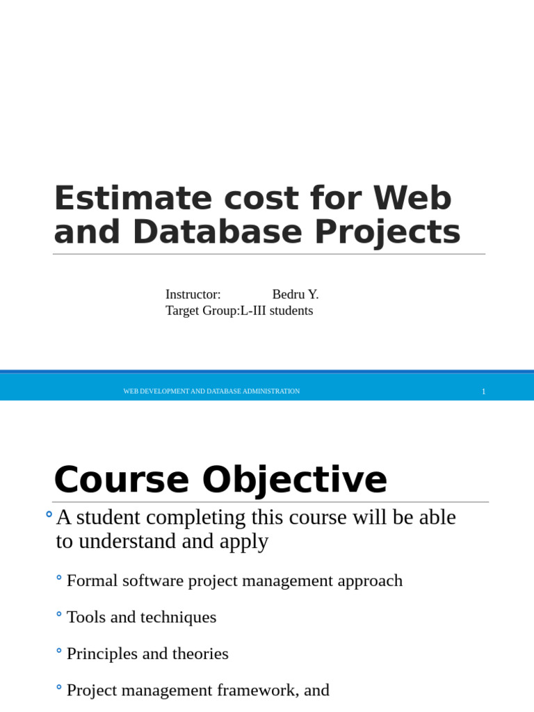 Estimate Cost | PDF | Net Present Value | Project Management