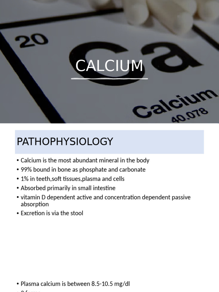 Calcium | PDF | Calcium In Biology