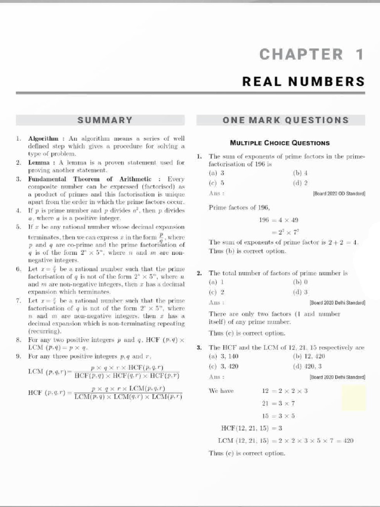 Question Papers | PDF | Factorization | Numbers
