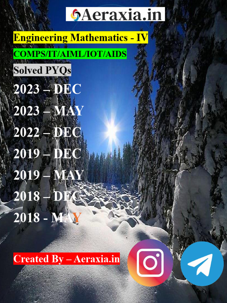 m4 - Solved Pyqs - Comps,It,Ai,Ds,Iot - 2023 Dec to 2017 Dec - Aeraxia.in | PDF | Algebra ...