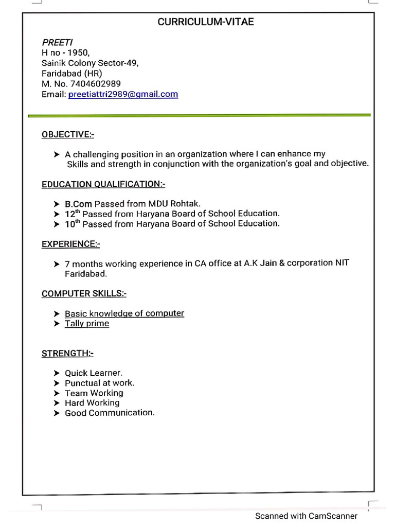 Preeti.cv | PDF