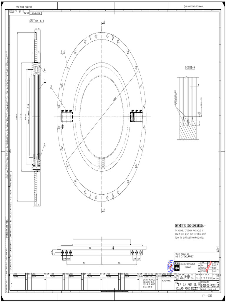 1-118-16-62001 Rev 1 - Pedestal 2 Front Oil Guard | PDF