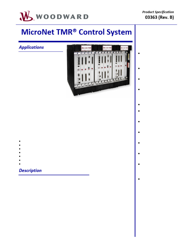 MicroNet TMR Control System | PDF | Programmable Logic Controller ...