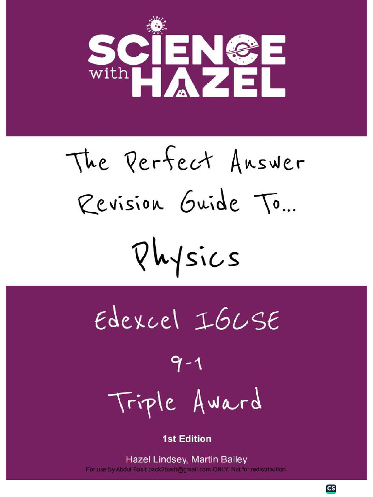 Hazel Phy notes | PDF