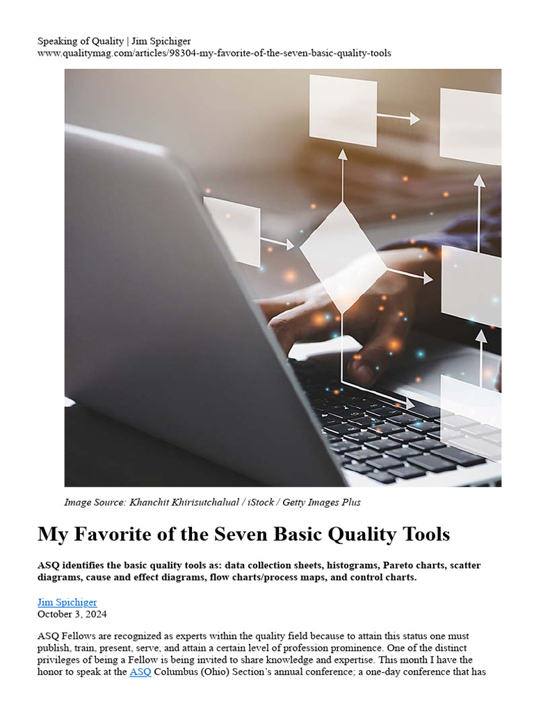 My Favorite of The Seven Basic Quality Tools | PDF | Lean Manufacturing ...