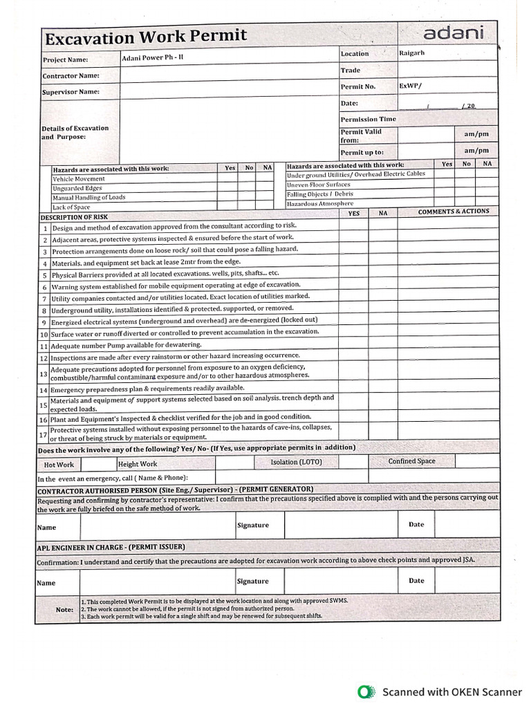 Excavation permits | PDF