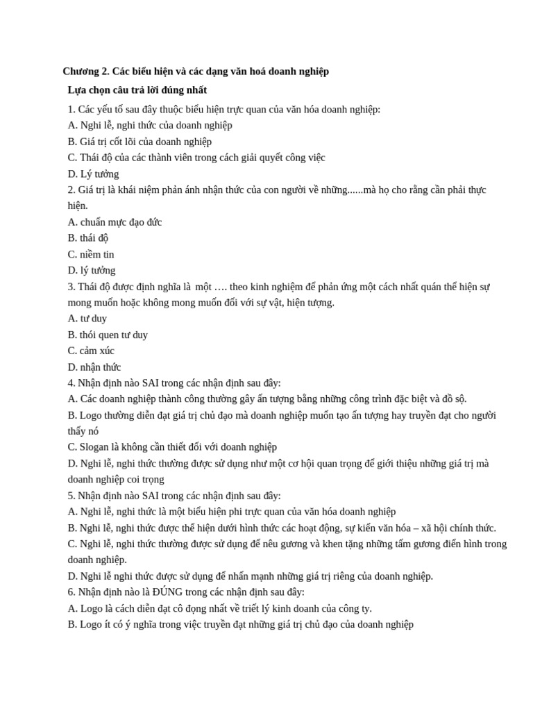 CHTN-Chương 2.SV | PDF