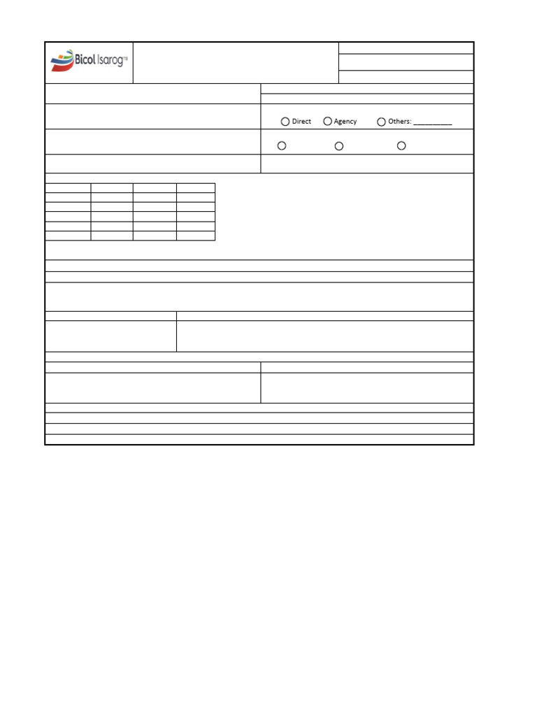 Manpower Requisition Form (MRF) | PDF | Business | Employment