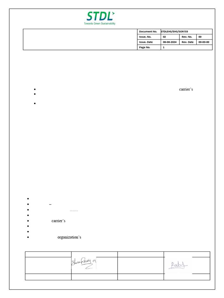 Sop For Disposal of Waste | PDF
