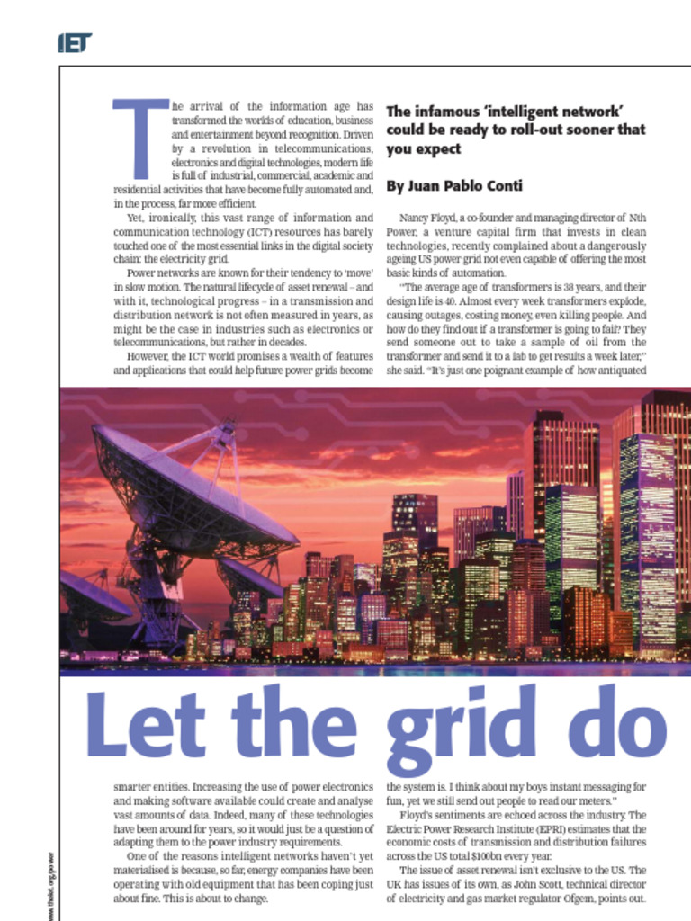 Let The Grid Do All The Thinking | PDF | Electrical Grid | Distributed ...