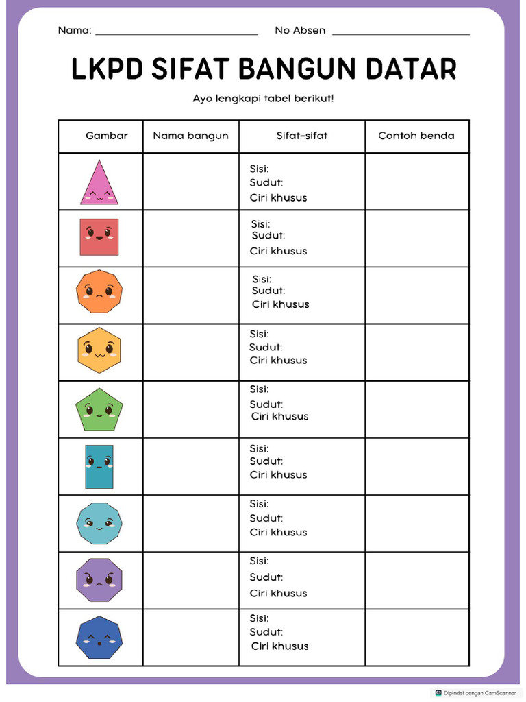 LKPD Bangun Datar | PDF