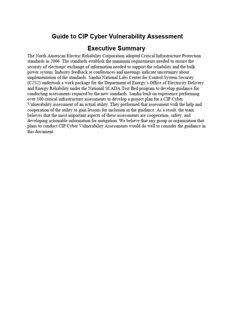 NERC CIP Cyber Vulnerability Guide | PDF | Computer Network | Active Directory