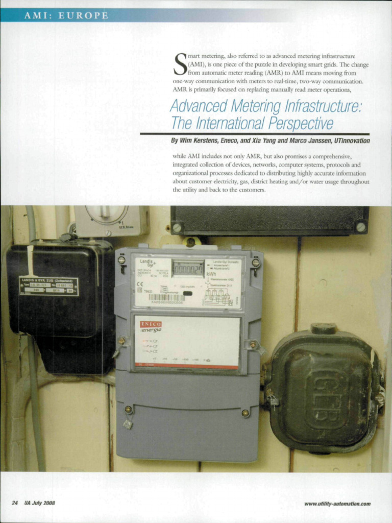 AMI International Perspective | PDF | Smart Grid | Electrical Grid