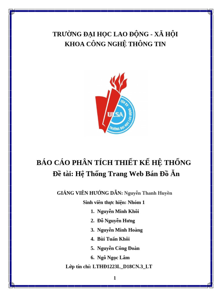 Quản lý nhà hàng HDT | PDF