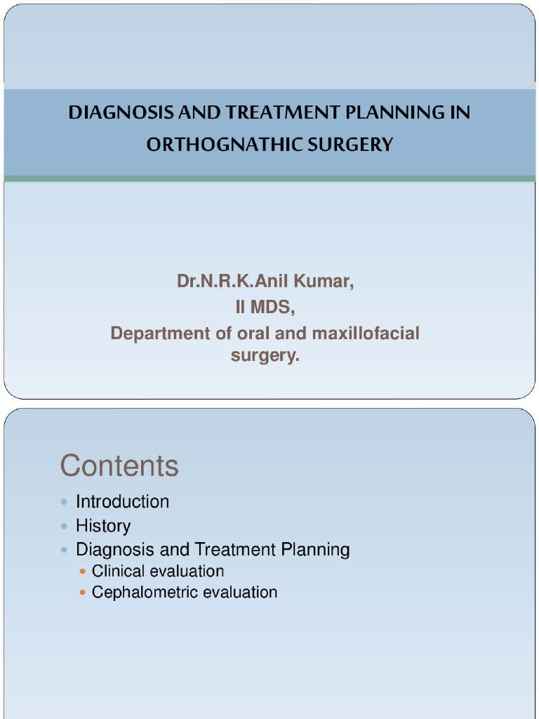 128, Diagnosis-And-Treatment-Planning-In-Orthognathic-Surgery | PDF