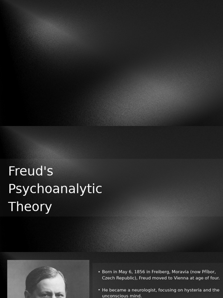 Freud's Psychoanalytic Theory Explained | PDF | Id | Psychoanalysis