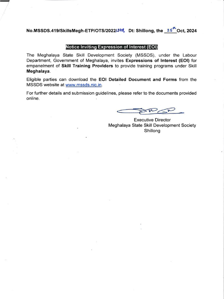 Notice Inviting EOI | PDF