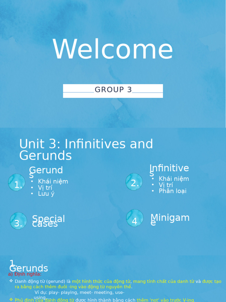 Unit 3 Infinitives and Gerunds | PDF