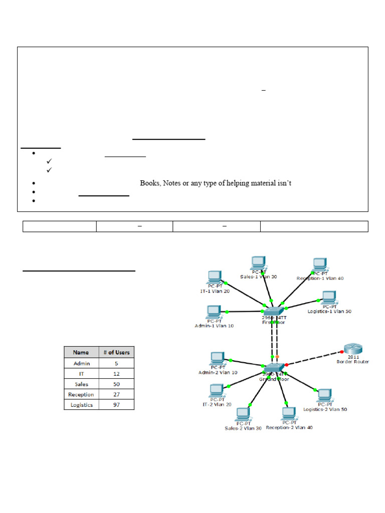 F24 CN Mid Lab Exam Print Version | PDF | Ip Address | Computer Network