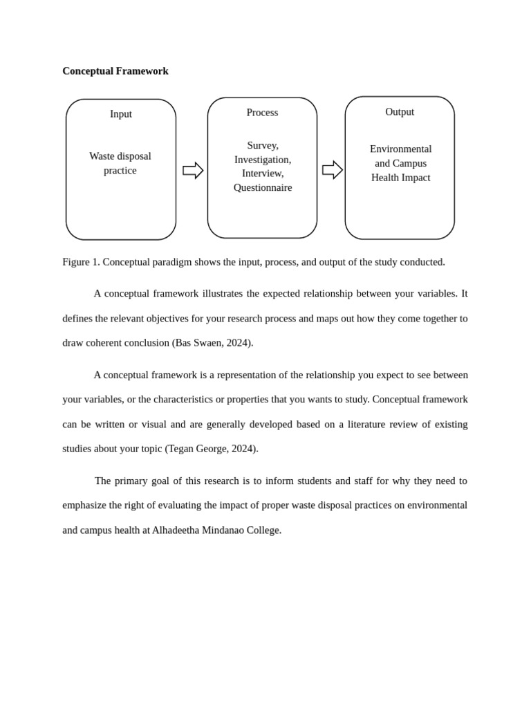 Conceptual Framework Waste Disposal | PDF