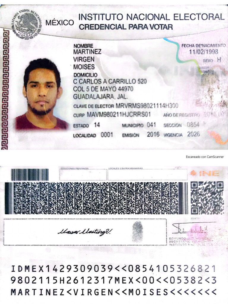 Comprobante Ine | PDF