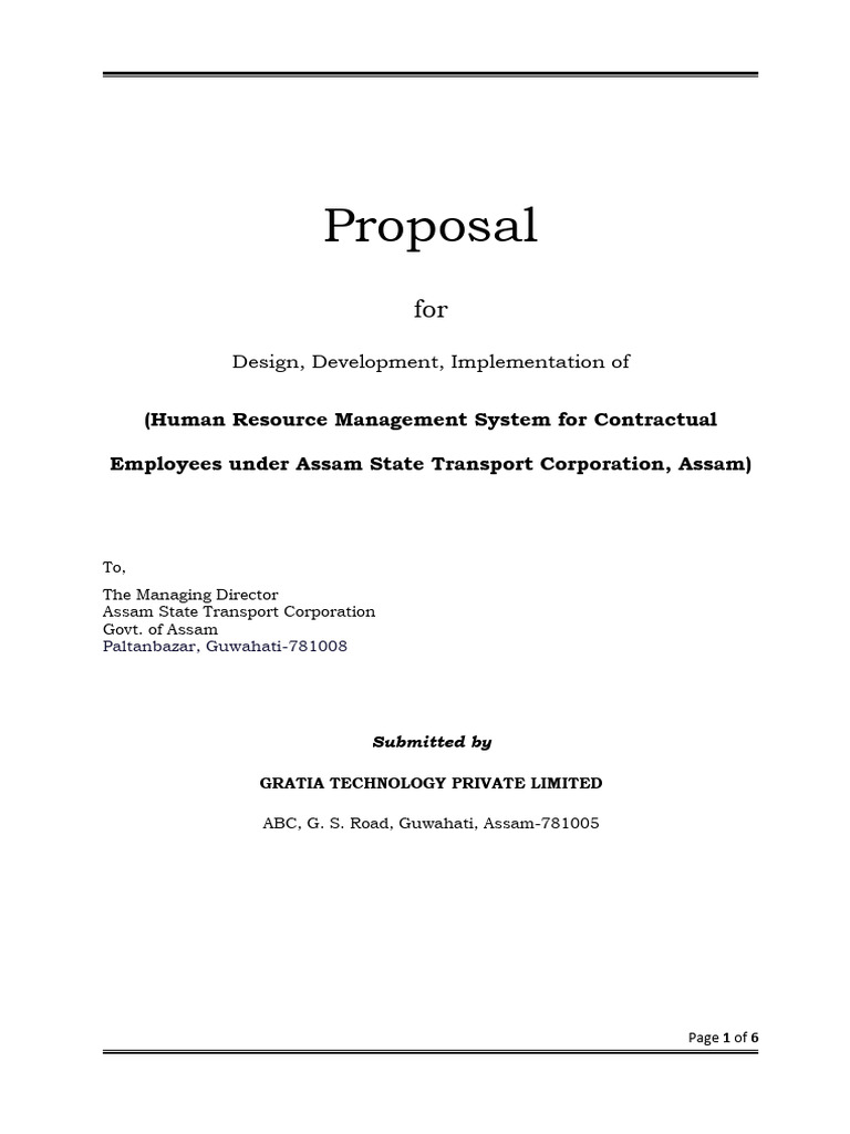 Proposal-HRMS-ASTC | PDF | Computing | Information Technology