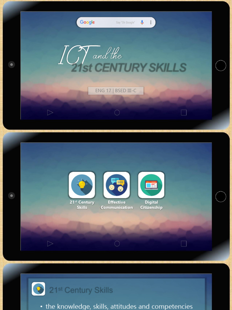 Lesson 1 - ICT and The 21st Century Skills | PDF | Communication | Learning