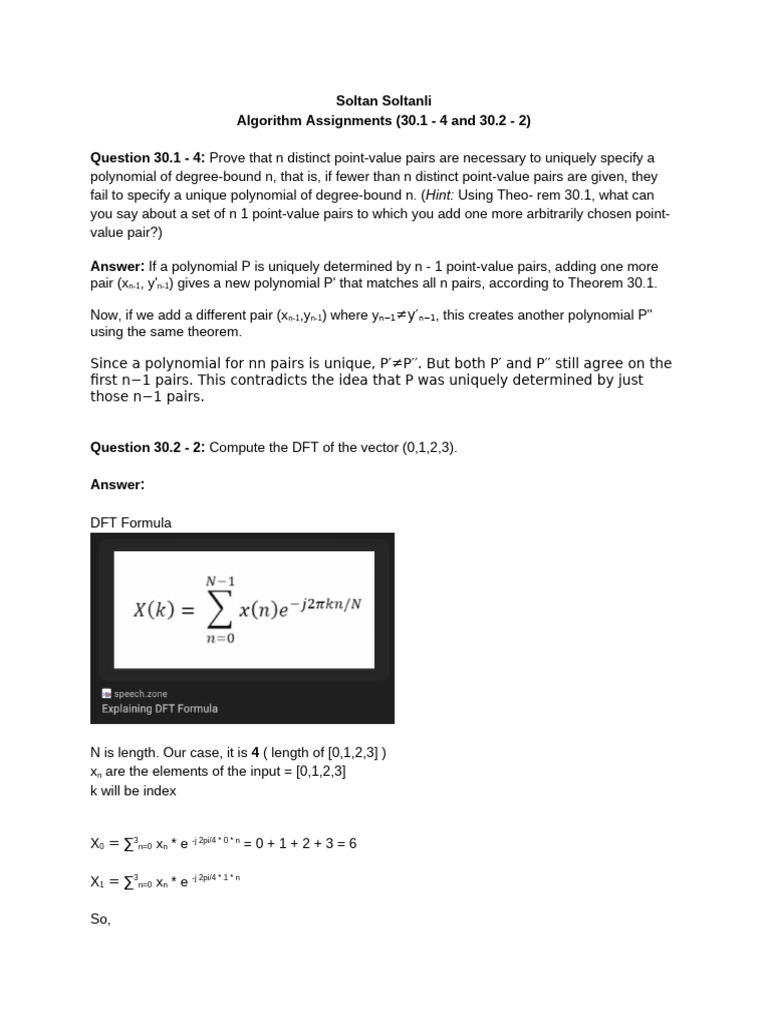 Algorithm Assignments 26, 29 - Soltan Soltanli | PDF