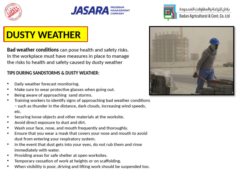 Safety Tips for Dusty Weather | PDF