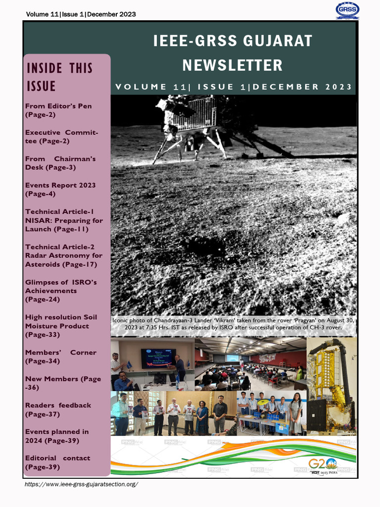 IEEE GRSS Gujarat Newsletter - 2023 | PDF | Nasa | Outer Space